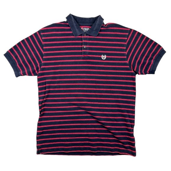 Chaps | Shirts | Chaps Ralph Lauren Polo Shirt Mens Sz L Adult Rednavy ...